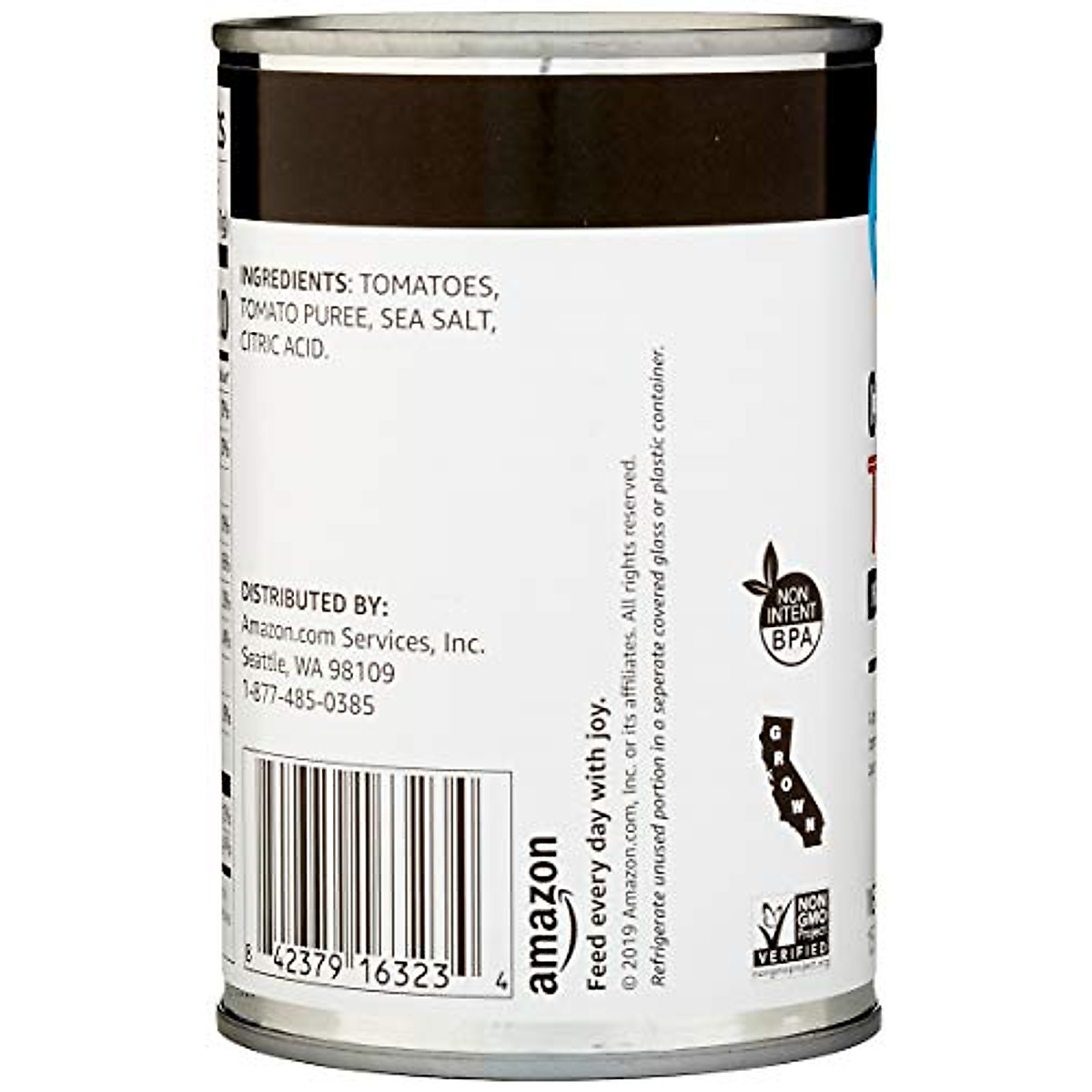 Amazon Brand - Happy Belly Crushed Tomatoes, 15 Ounce