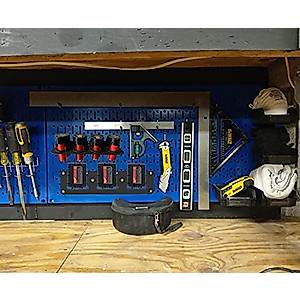 SZWJT-LV Battery Holder for Milwaukee M12, Mount 4 Slot Milwaukee m12 Battery Holder, 12V Battery Holder Milwaukee, Battery Storage for Milwaukee (1pc)