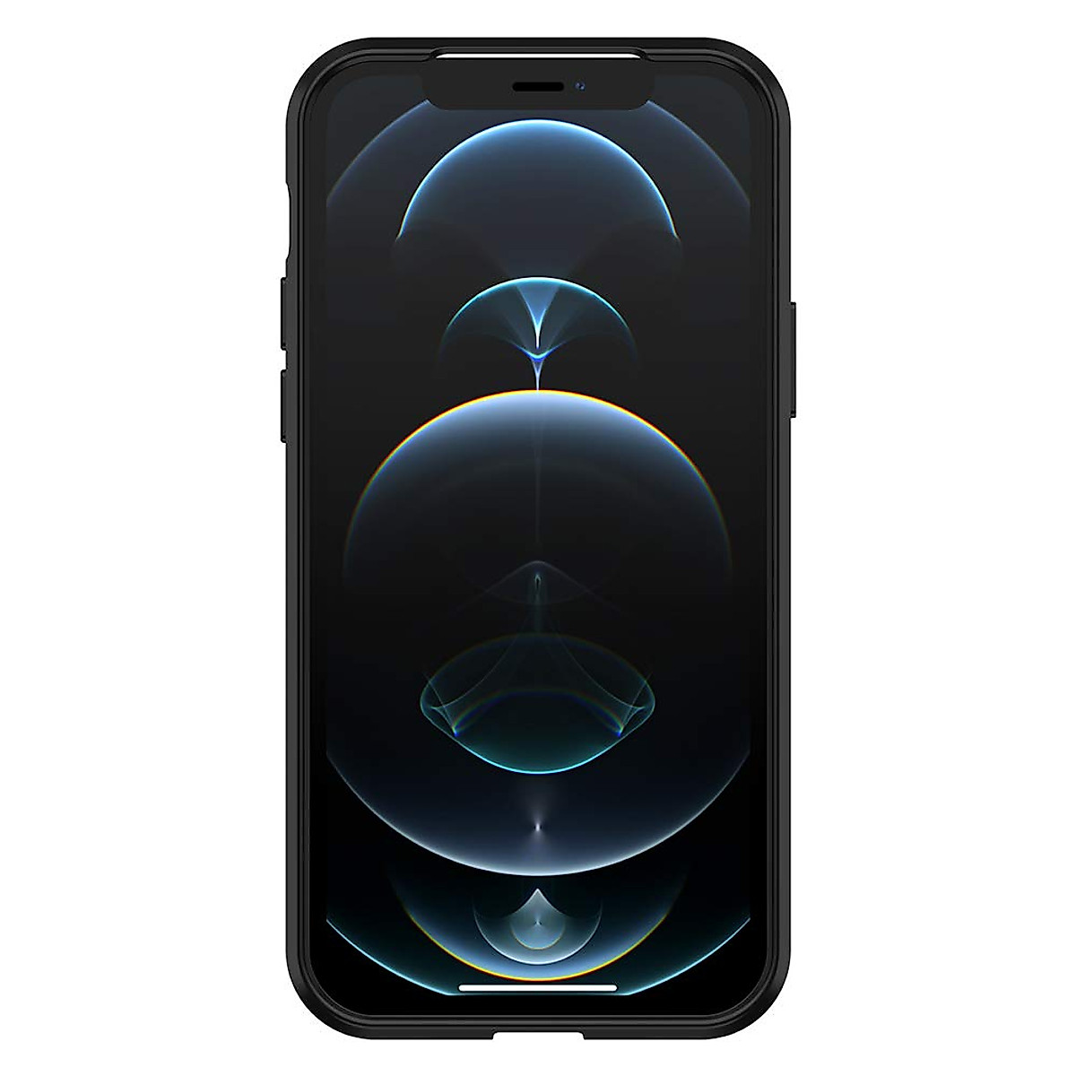 OtterBox iPhone 12 & iPhone 12 Pro Prefix Series Case - BLACK, ultra-thin, pocket-friendly, raised edges protect camera & screen, wireless charging compatible