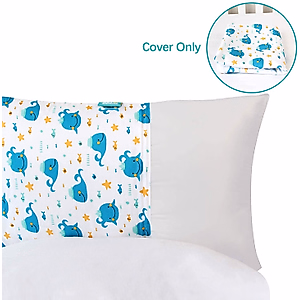 Floor Lounger Cover Non-Slip & Super Soft Floor Sofa Pillow Bed Cover, Great Choice for Kids or Adults Perfect for Slumber Party, Whale Queen (Pillow Not Included)