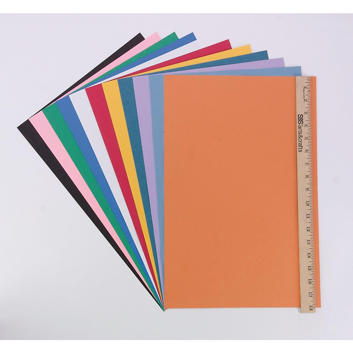 Pacon Tru-Ray Construction Paper, 76 lbs, 12 x 18, Assorted, 50 Sheets/Pack