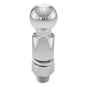 CURT 40036 Chrome Trailer Hitch Ball, 10,000 lbs, 2-Inch Rise, 2-5/16-Inch Diameter, 1-1/4 x 2-5/8-Inch Shank