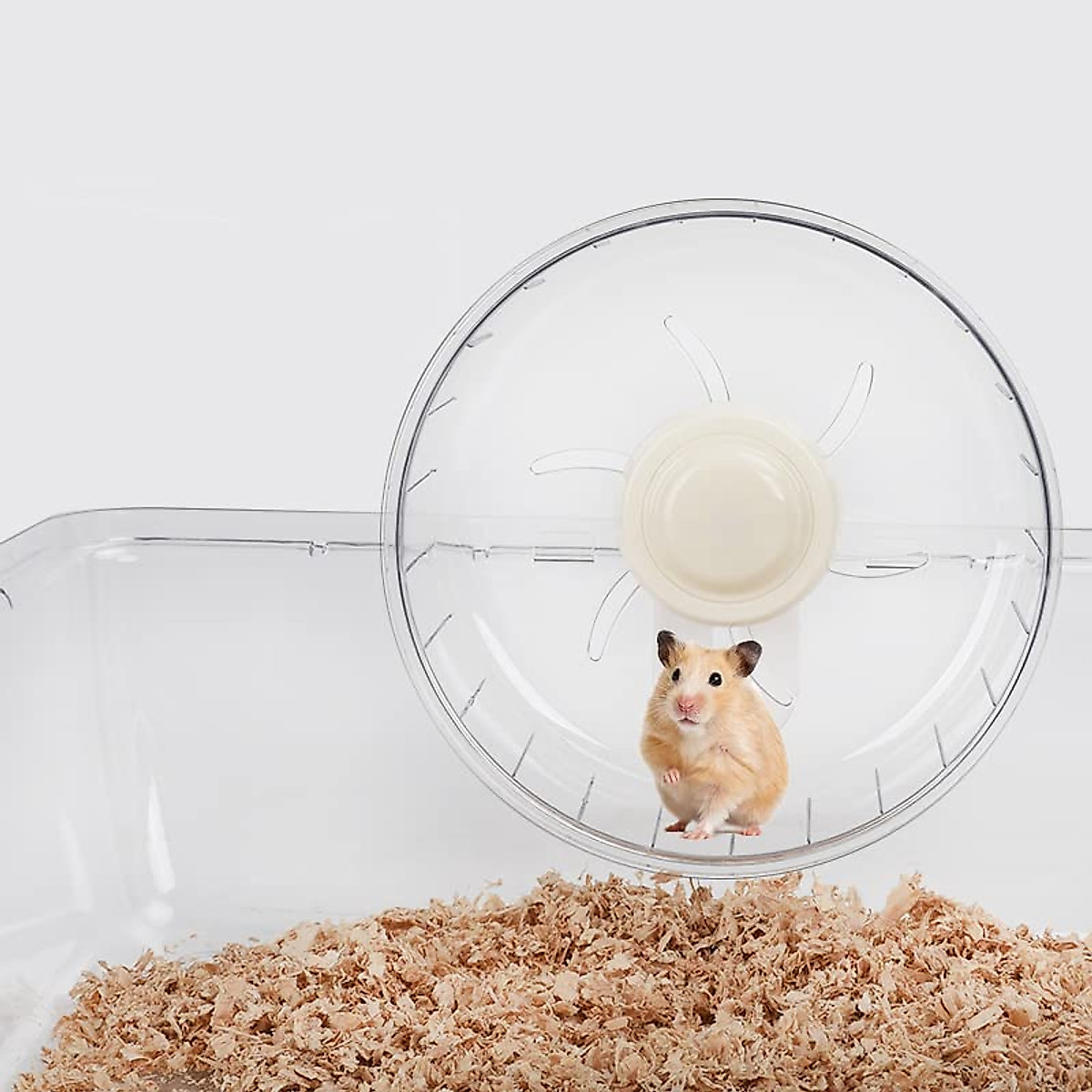 WHFPS Silent Hamster Exercise Wheel - Hamster Toy Accessories 7.9 Inch Running Spinner Quiet Hamster Runner for Small Animal Pet Gerbil Dwarf Syrian Hamster Hedgehog Rat Mouse Mice etc.