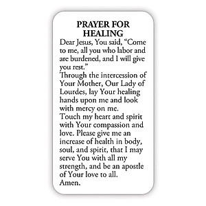 Daily Devotional Wallet with Mini Book of Healing Prayers, Holy Card and Sacred Medal, 2 X 3 Inches
