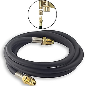 AWLOLWA Argon CO2 Mig Tig Flow meter Welding Weld Regulator Gauge Gas Welder CGA-580 With 80'' (6.6FT) Hose