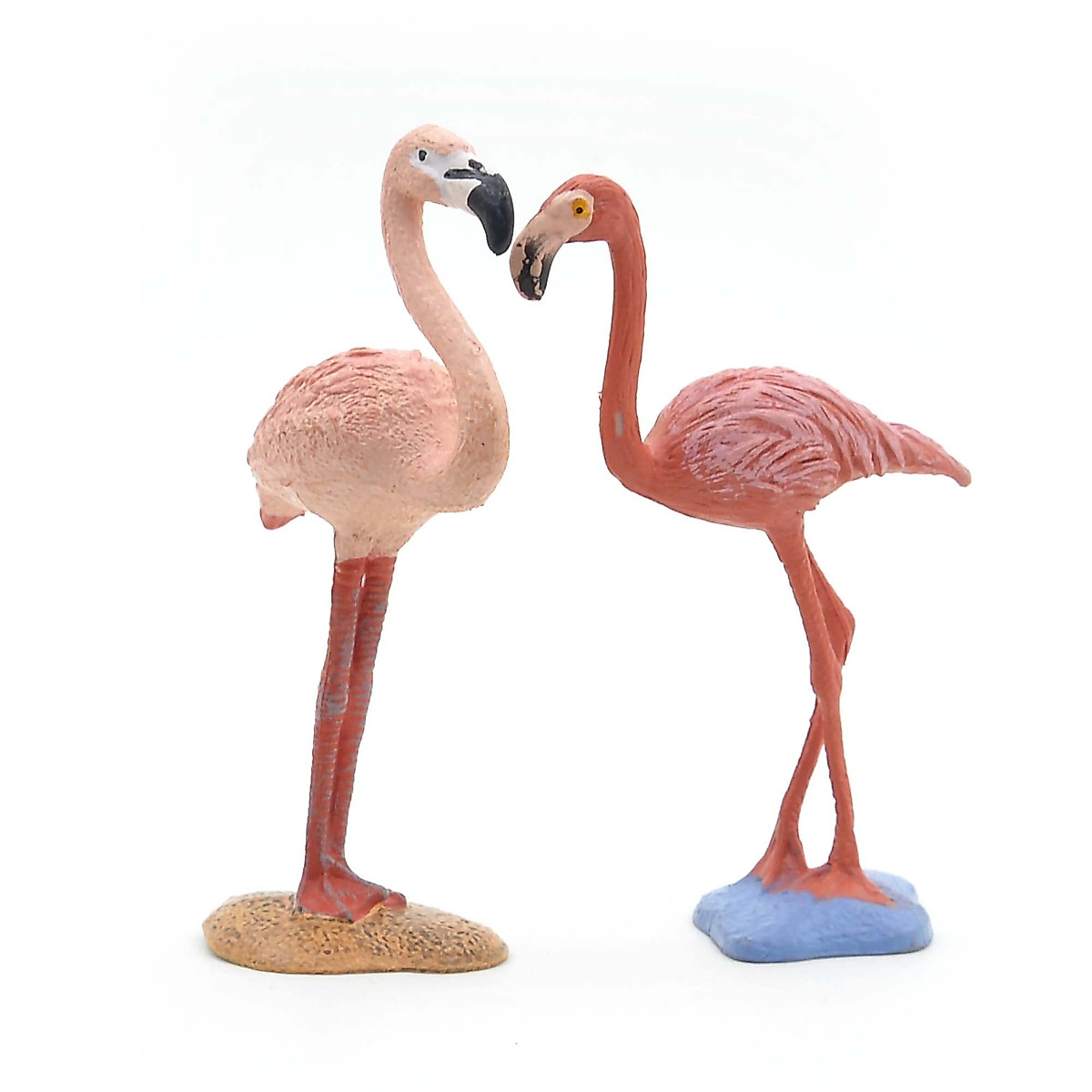 COYKA – Zoo Animals – Toy Flamingo – Animals Action Figures - Red Pink - 2 pcs
