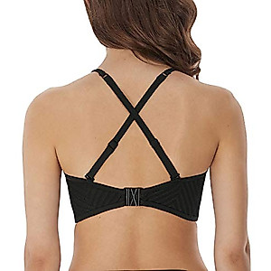 Freya Urban Convertible Concealed Underwire Bralette Bikini Top (6961),34DD,Night