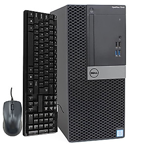Dell OptiPlex 7040-T, Core i7-6700 3.4GHz, 8GB RAM, 512GB Solid State Drive, DVDRW, Windows 10 Pro 64bit (Renewed)
