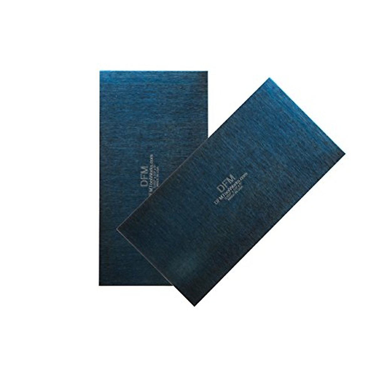 DFM Tool Works Blue Cabinet Scraper Rectangle Sets- MADE IN USA - Multiple Sizes (2, 0.032" x 2.5" x 5")