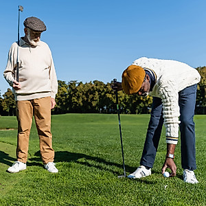 Senior Golf Tees Designed for Shaky Hands and Golfers with Multiple Sclerosis, Overactive Thyroid, are Over 65, Beginners, or have Unsteady, Trembling Hands; Easy to Put Ball On; 5 Pack