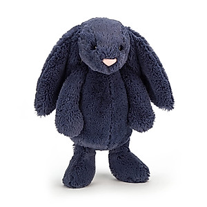 Jellycat Bashful Navy Bunny Stuffed Animal, Medium 12 inches | Rabbit & Bunny Plush Toy | Classic Children's Gift