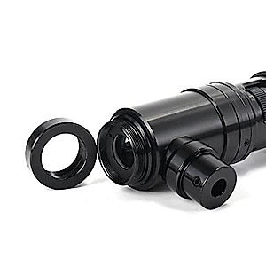 HD 400X 800X Zoom Lens Microscope Camera Coaxial Light Monocular C-Mount Lens Continuous Zoom Optical Lens Illumination Adjustable