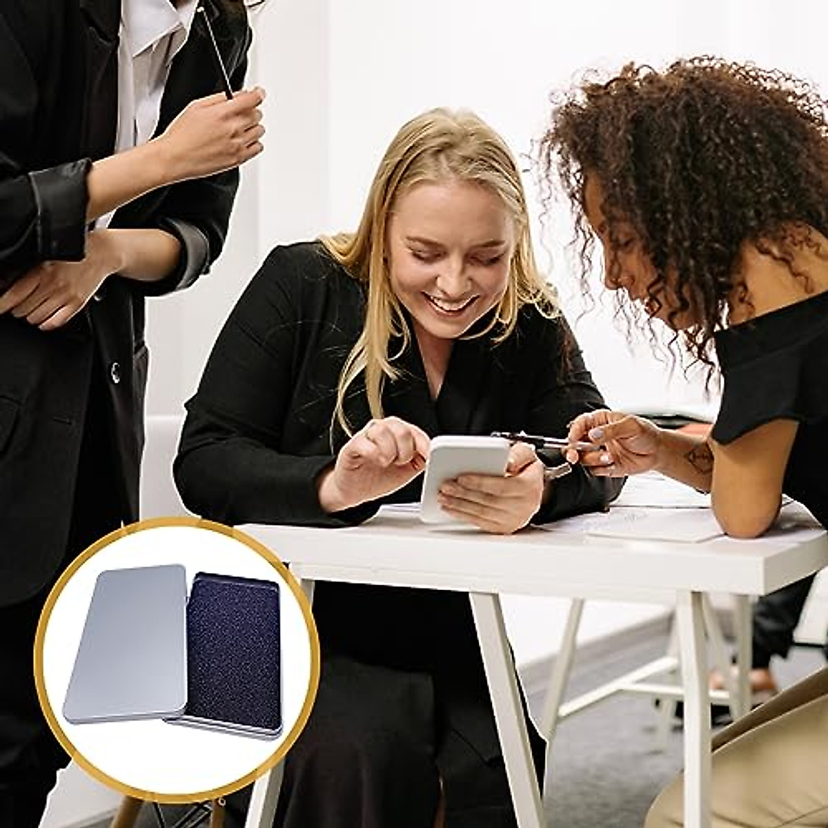 IMIKEYA 16 Pcs Tempered Film Storage Box Phone Case Container with Lid Containers with Lids Storage Cubes with Lid Jewelry Holder Lightweight Phone Shell Organizer Gift Box Tinplate Usb