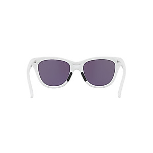Oakley Women's OO9357 Hold Out Cateye Sunglasses, Polished White/Jade Iridium, 55 mm