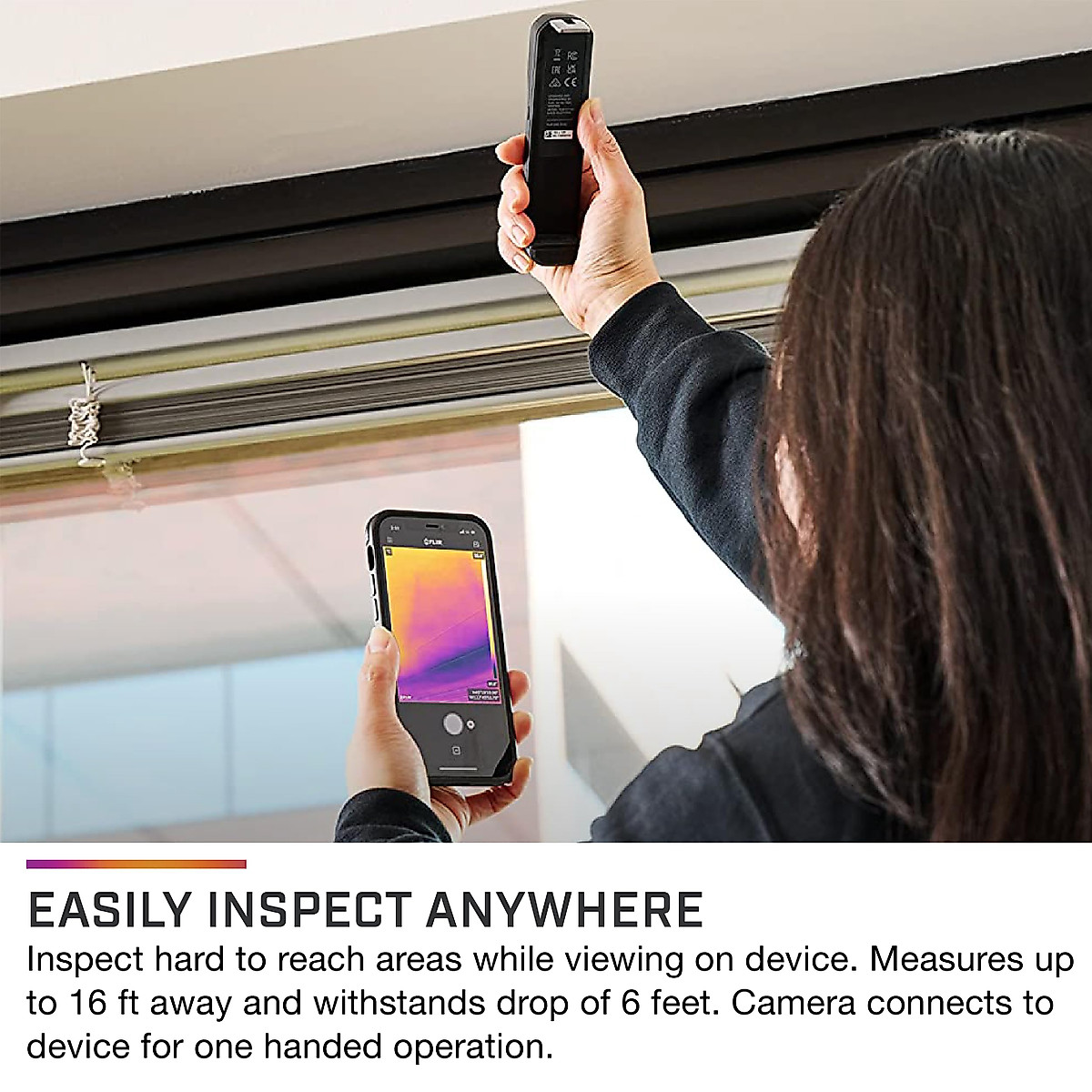 FLIR ONE EDGE PRO Wireless 160 × 120 IR camera with Ignite for iOS and Android