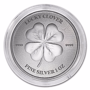 2023-1 oz Silver Lucky Clover Coin Brilliant Uncirculated (in Capsule) with Certificate of Authenticity $2 Seller BU