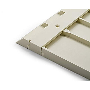 Camco Knife Safe - Securely Mounts on Wood or Metal Surfaces, Holds 7 Cooking and Carving Knives, Organize and Store Knives While Creating Space - (9" x 11") Beige (43583)