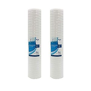 Pack of 2-5 Micron 20" Full Flow String Wound Sediment Water Filter Cartridge | Whole House Sediment Filtration | Compatible with PC40-20, WP1BB20P, 355222-45, WPP-45200-01, WPP-45200-01, 84650