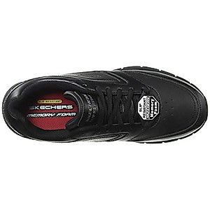 Skechers Men's Nampa Food Service Shoe, Black, 13 Wide