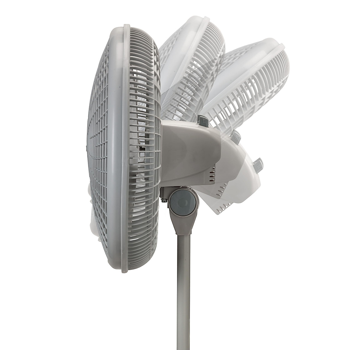 Lasko Lasko-16 Adjustable Performance Pedestal, 3-Speed, Gray (2526) Household Fans, 1, White