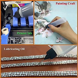 XIAONAN 30pcs 2oz(60ml) Precision Tip Applicator Bottle Needle Tip Squeeze Bottle for Painting Craft and Glue/Ink/Oil Projects with 6 Funnels, 1 Brush, 1 Label