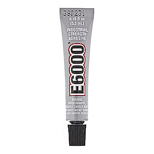 E6000 8-Pack 0.18 Ounce Bottles Industrial Strength Adhesive for Crafting and Pixiss Wooden Art Dotting Stylus Pens 5 pcs Set - Rhinestone Applicator Application Kit