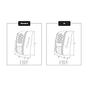 Salzmann Reflective Backpack Cover | High Visibility, Waterproof & Weatherproof | Ideal for Cycling, Running & Hiking | Made with 3M Scotchlite
