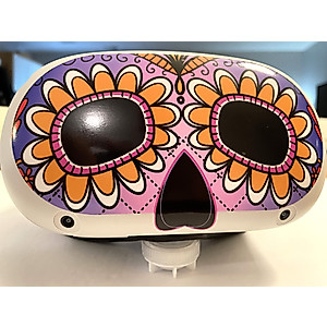 Sugar Skull (Purple) Decal for Quest 2 VR Headset - Meta/Oculus - Glossy Vinyl Sticker