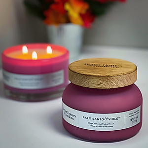 Better Homes and Gardens 18oz Scented Candle,Palo Santo and Violet 2-Pack,35706