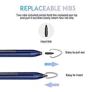 Stylus Pen for HP Envy x360 Touchscreen Laptop Pencil, HP Envy x360 15-bp0,x360 15-cn0,X2 12-e0xx,X2 12g0xx;HP Spectre x360 13-ac0xx 15-blxxx, HP Pavilion x360 11m-ad0 14M-ba0 14-cd0 15-br0