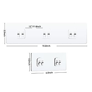 PIMVANS 3 Pack Shower Caddy Transparent Adhesive for Replacement, No Drilling Strong Transparent Adhesive for Shower Shelves, Soap Holder, Bathroom Storage and Kitchen Racks