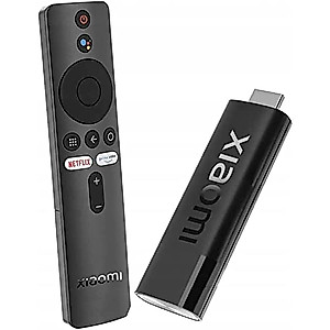 Xiaomi Mi TV Stick 4K Ultra HD Streaming Device, Android TV 11 with Google Assistant Voice Remote Control Streaming Media Player, Chromecast Built-in, 2GB 8GB HDR/AV1/2.4G/5G WiFi/BT 5.2, 2022 Latest
