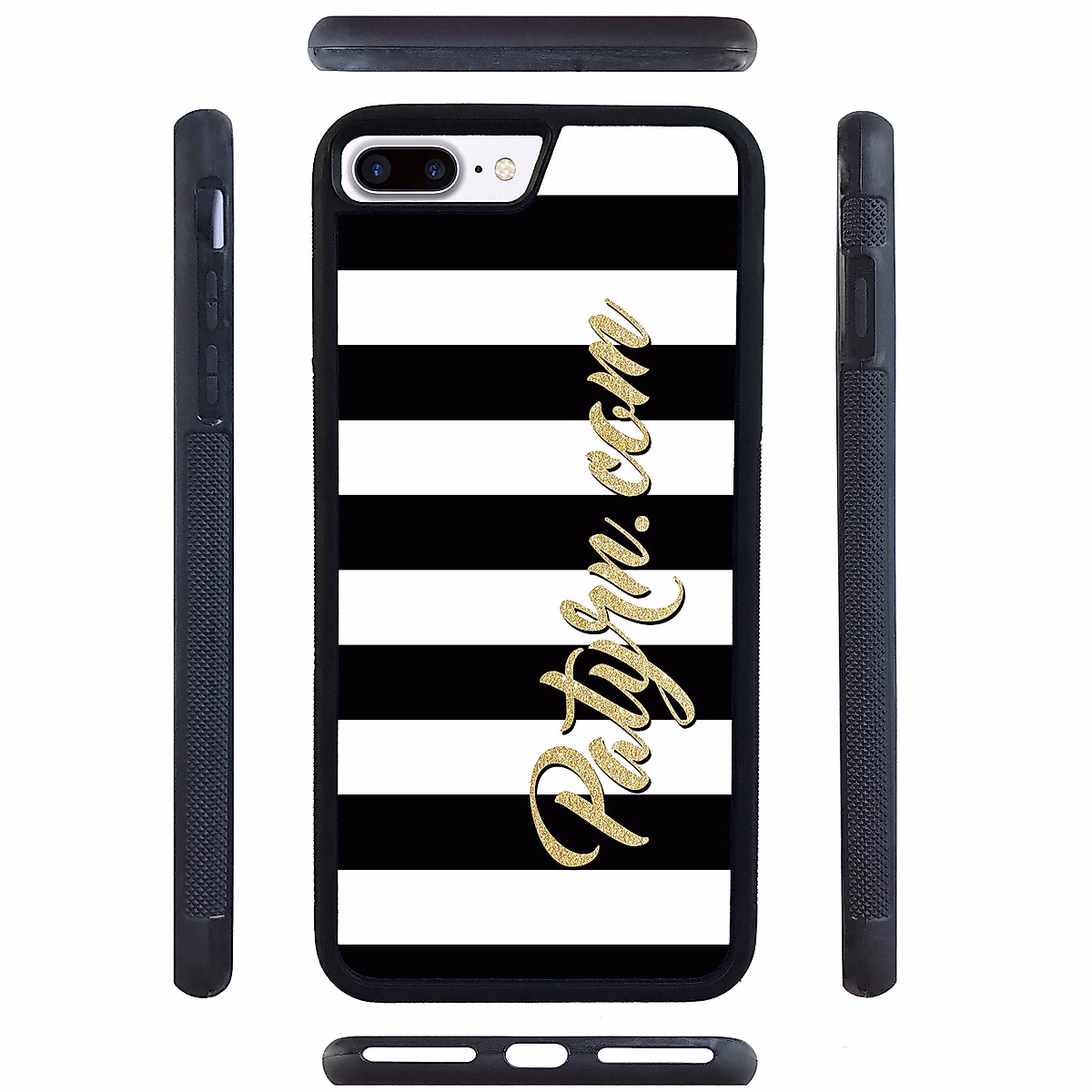 Leopard Skin Plain Personalized Black Rubber Phone Case Compatible With Google Pixel 8 Pro, 8a, 8, 7a, 7, Pixel 7 Pro, 6a, Pixel 6 Pro, 6, 5, 4a 5G, 4a 4G, 4, 4 XL, 3a, 3a XL, 3, 3 XL, 2 XL, 2