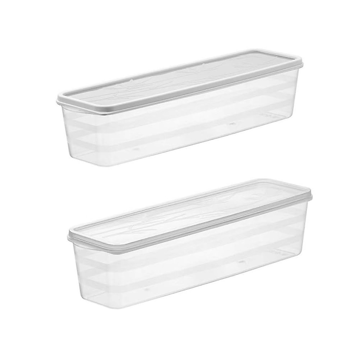 zaoalife 2PCS Airtight Pasta, Plastic Food Container with Lids Spaghetti Storage Containers Set Airtight Food Storage Containers Pasta organizer Cracker Container