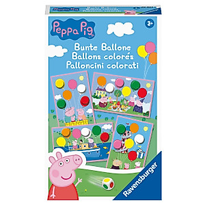 Ravensburger Gift Game 20853 Peppa Pig Colourful Balloons Funny Colour Dice Game for Children from 3 Years, Peppa Pig Gift, Peppa Pig Puzzle
