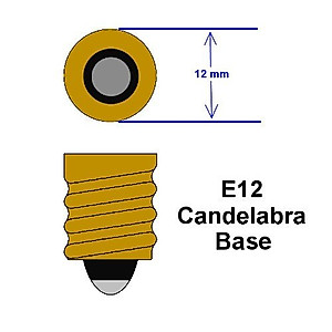 Bulbrite KX40CL/E12 Candelabra Screw Base (E12) Light Bulb, 1 Count (Pack of 1), Clear