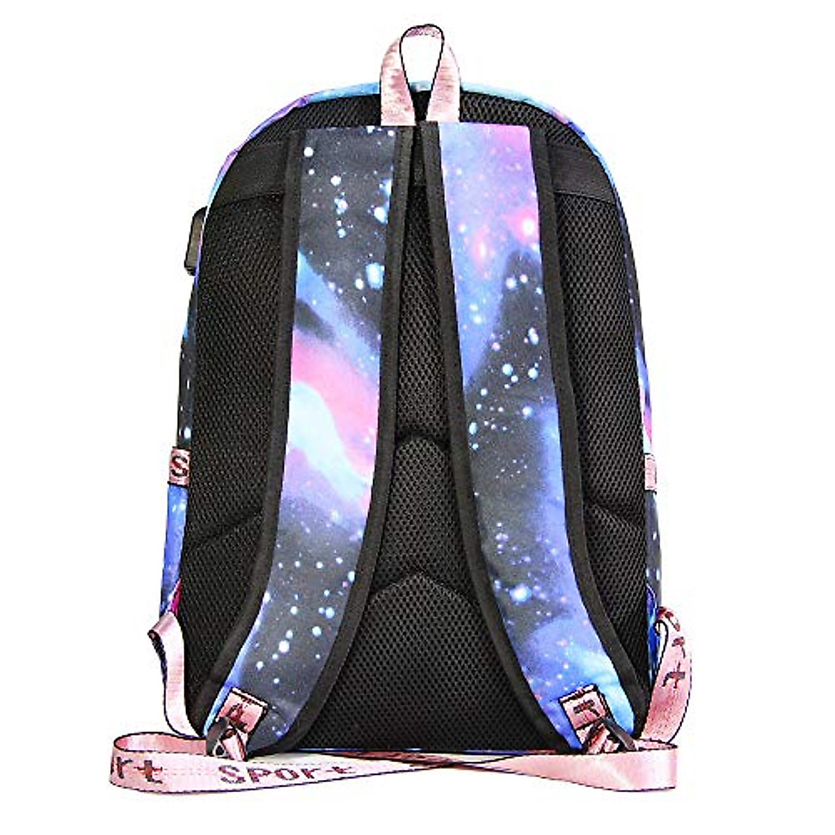 Technoblade Laptop Backpack College Bookbag for Women Men Travel Backpack School Backpack with USB Charging Port (Black 3)