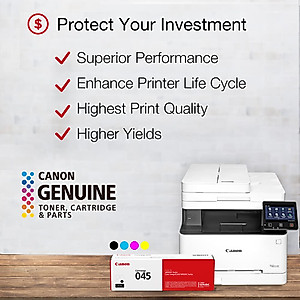 Canon Genuine Toner Bundle 045 (1240C006), 1 Pack, for Canon Color imageCLASS MF634Cdw, MF632Cdw, LBP612Cdw Laser Printers