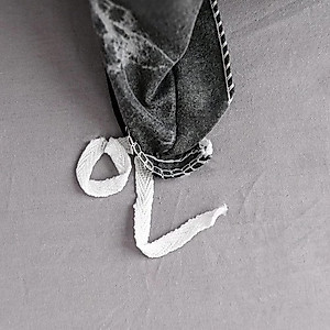 MvchennL Duvet Cover Set, Marble Comforter Cover with Cool and Soft 100% Washed Microfiber, 3Pcs Bedding Set with Zipper Closure & Corner Ties - Black, 104x90 inches (King)