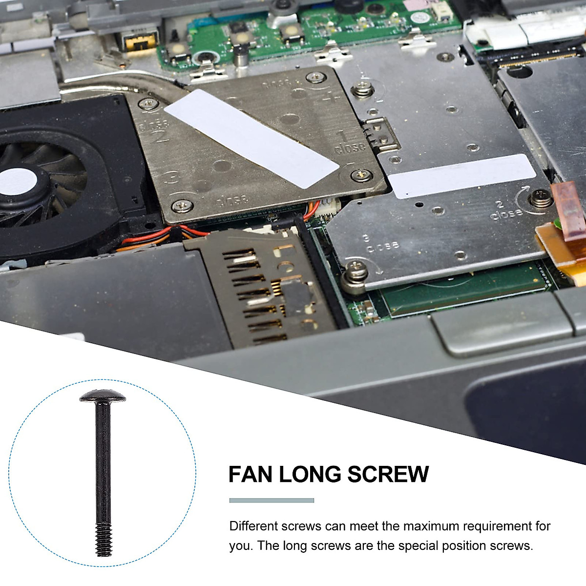 Scicalife 50pcs Computer Case Fan Screws 30mm Reducing Vibration Screws Cooling Fan Mount Screws Fan Rivet for PC Case Fan or CPU Fan