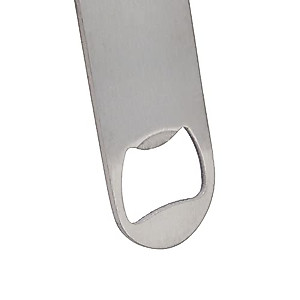 12-Pack Stainless Steel Flat Bottle Opener Bulk Set for Bartender, Bar Supplies for Restaurant, Kitchen, Heavy Duty Blank Bottle Openers for Wedding Gifts, Party Supplies (4.8x1.2 in)