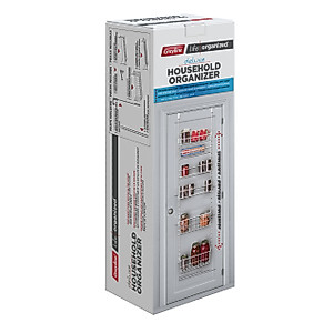 Grayline 410248, Deluxe Back of Door/Wall Storage System, White