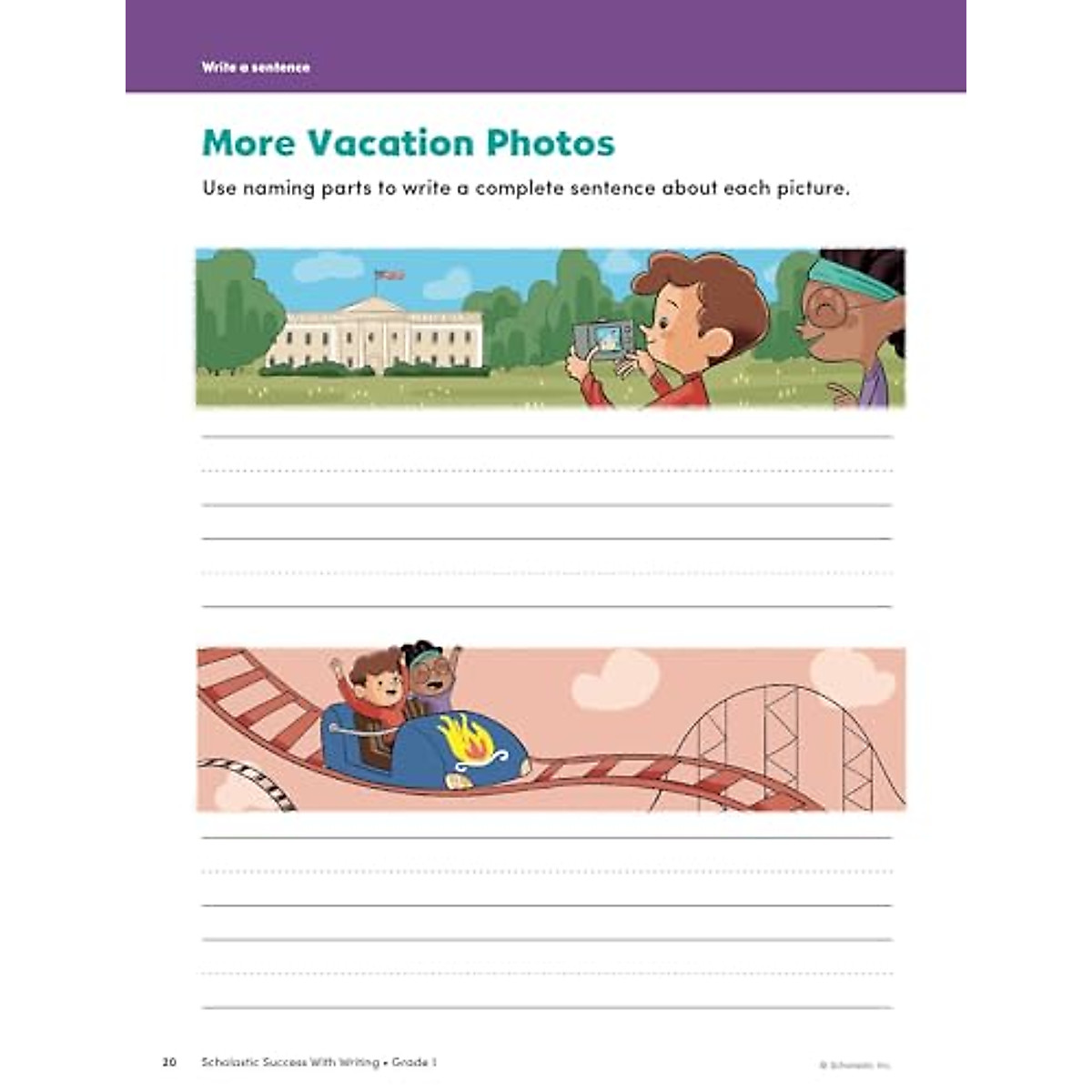 Scholastic Success with Writing Grade 1 Workbook