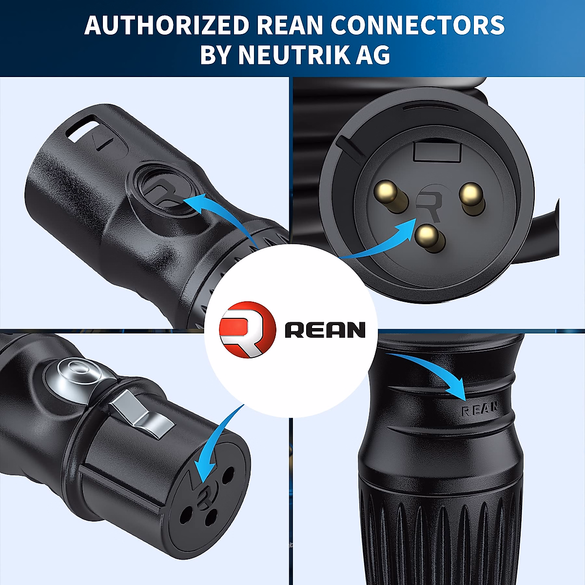 Small-Eye XLR Cables 100 ft- XLR Male to Female