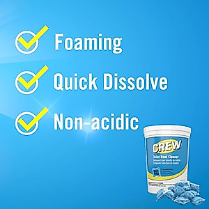 CREW Diversey Easy Paks Toilet Bowl Cleaner, Fresh Floral Scent, 0.5 Oz Packet, 90 Packets/tub, 2 Tubs/carton