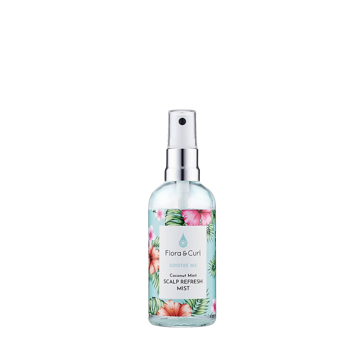 Flora & Curl Coconut Mint Scalp Refresh Mist 100ml| Dry Scalp Spray for Women With Soothing Botanicals | Cooling Scalp Relief
