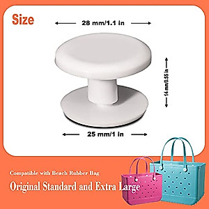 4-Pack Replacement Rivets for Bogg Bag,Replacement Rivets with b for Beach Tote Bogg Bag Repair Buttons for Women Rubber Tote Accessories