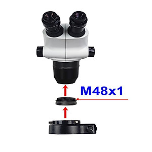 144 64 LED Ring Light Illuminator for Stereo Microscope, Adjustable Ring Light Lamp Industry Monocular Binocular Trinocular Soldering Stereo Repairing Microscope Video Camera (64 LED Detachable Plug)