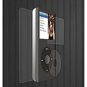 for iPod Classic Case, Silicone Skin Case Cover for Apple iPod Classic 6th 7th 80GB, 120GB Thin 160GB and iPod Video 5th 30gb + Screen Protector & Lanyard-10.5mm Thickness Thin Version(Black)