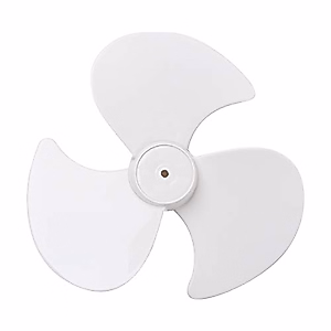 FEESHOW Aluminum/Plastic Fan Blade Five/Three Leaves Replacement with Nut Cover for Stand/Table Fanner General Accessories White One Size
